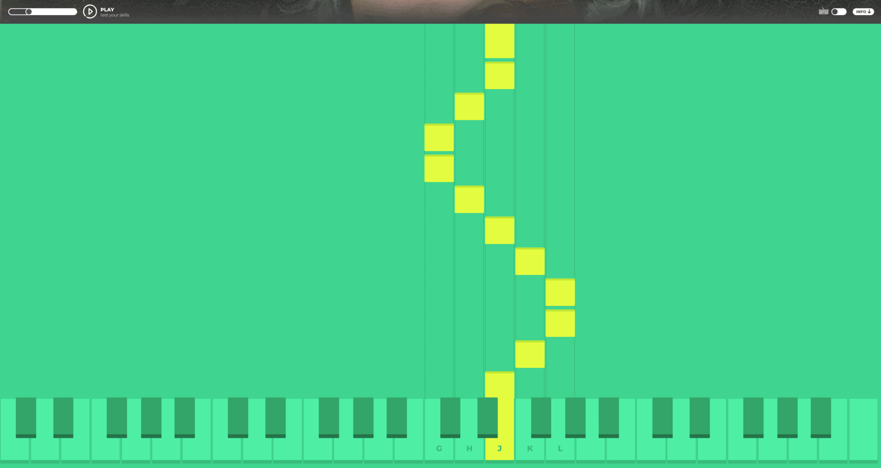 Pianu.com - Learning by Playing - Open Sheet Music Display