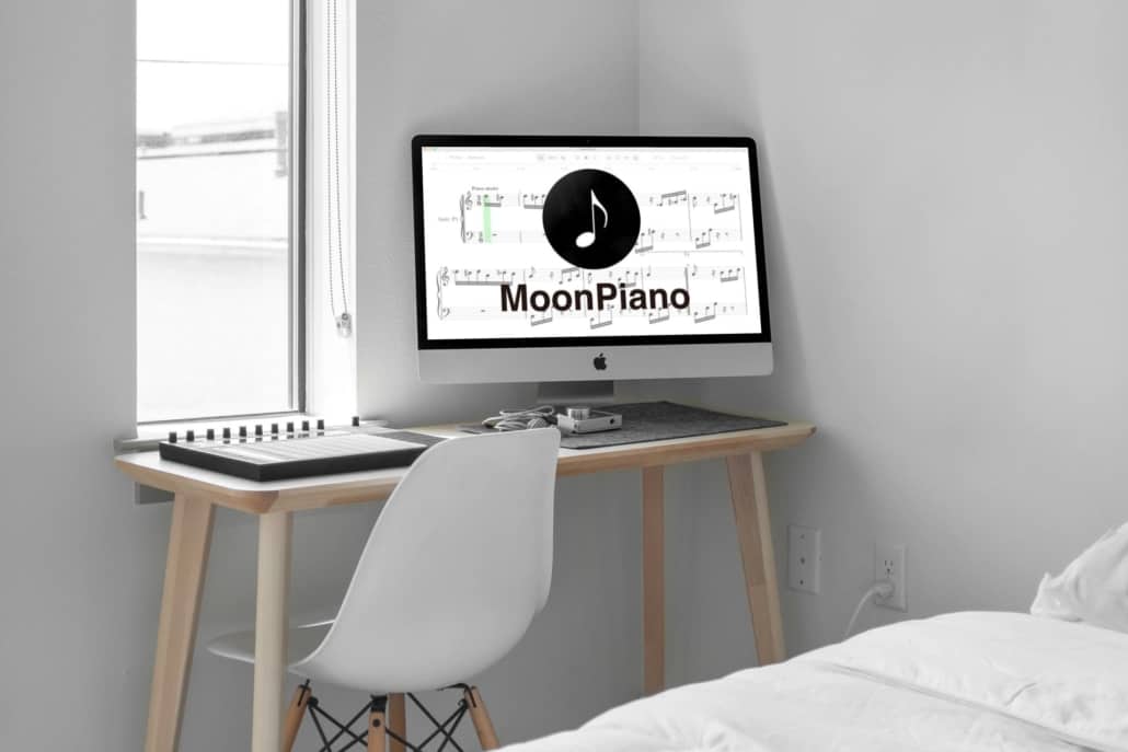 Teach yourself piano with MoonPiano - Open Sheet Music Display